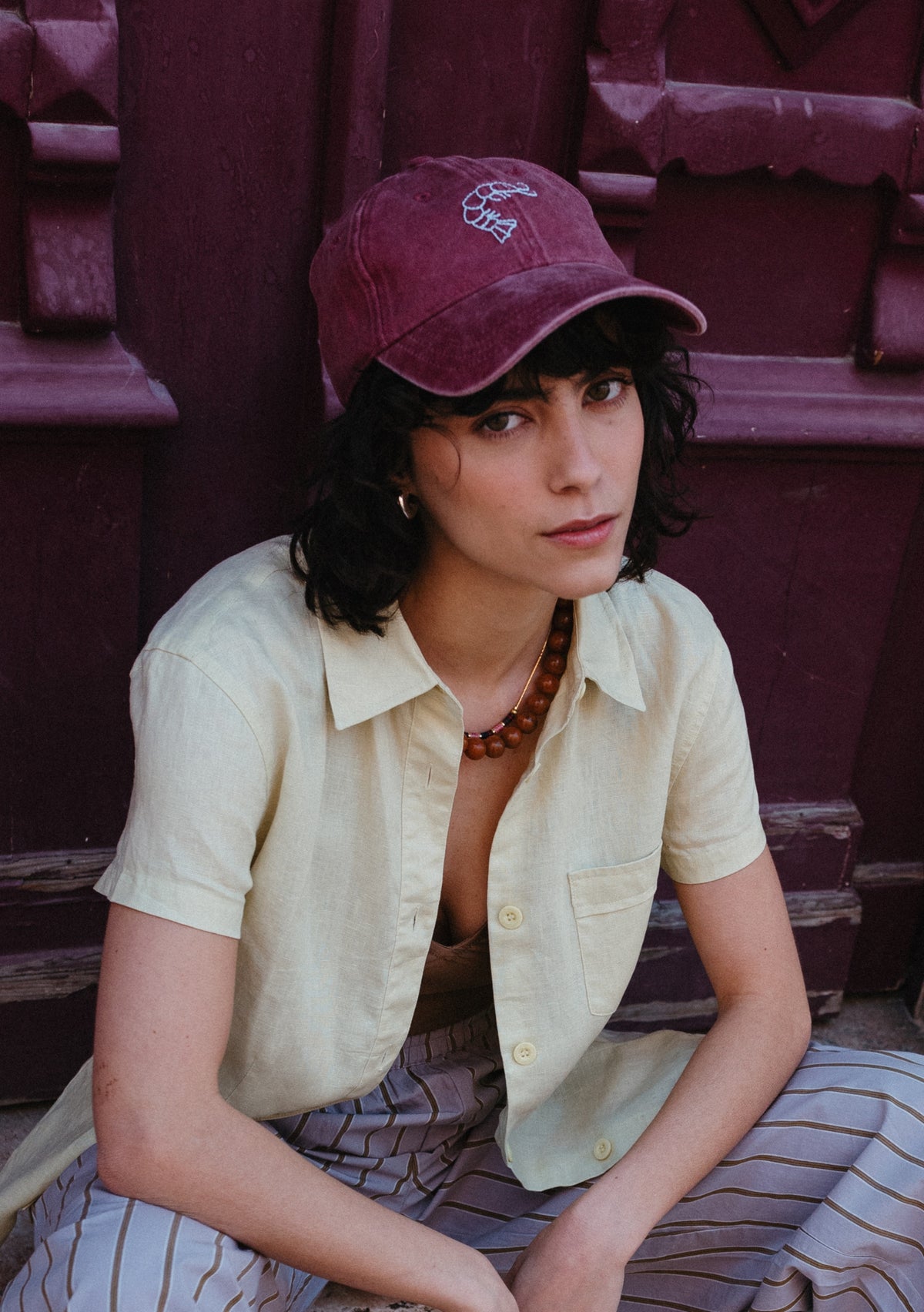 TBCo | Recycled Cotton Women's Cap in Red Shrimp